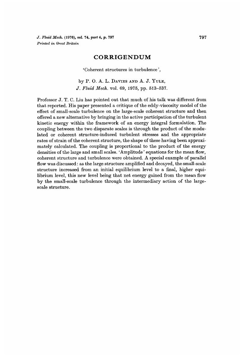 ‘Coherent Structures in turbulence’ | Journal of Fluid Mechanics ...