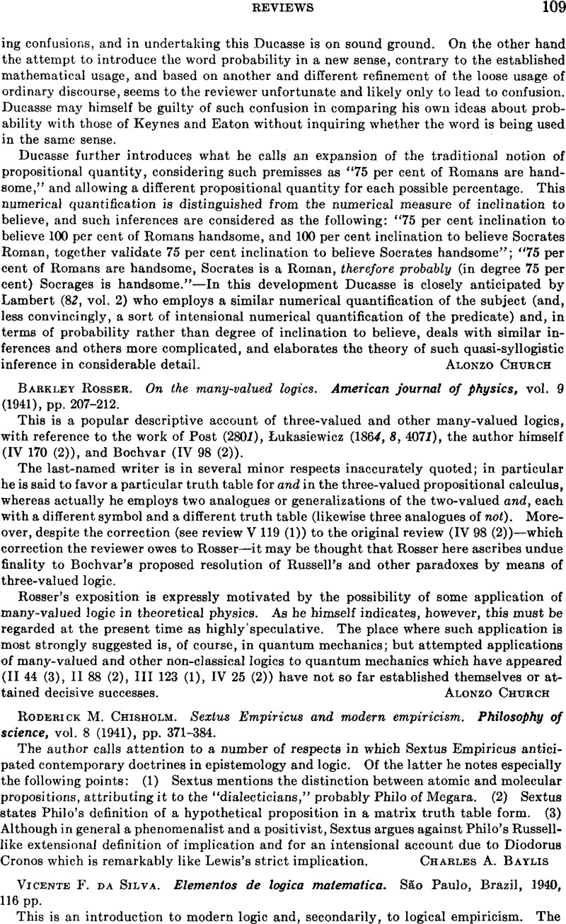 Roderick M. Chisholm. Sextus Empiricus and modern empiricism ...