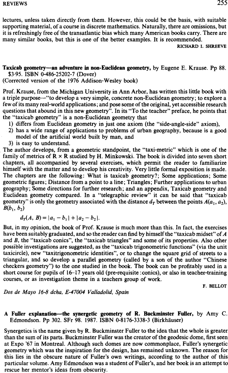 A Fuller explanation—the synergetic geometry of R. Buckminster Fuller ...