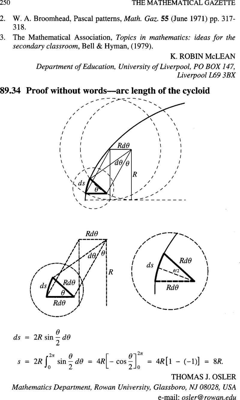 89.34 Proof without words—arc length of the cycloid | The Mathematical ...
