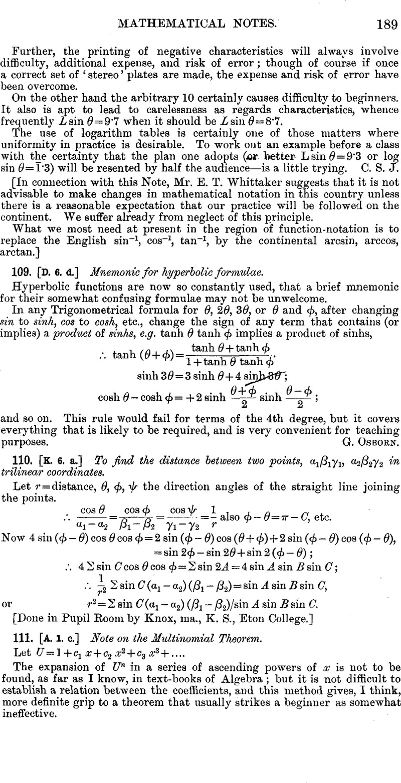 111. [A. 1. c.] Note on the Multinomial Theorem | The Mathematical ...