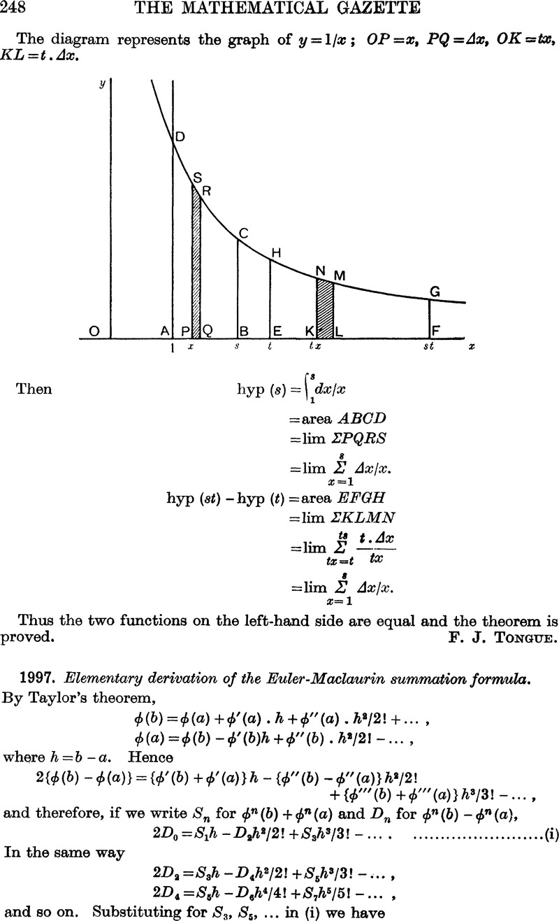 1997. Elementary derivation of the Euler-Maclaurin summation formula ...