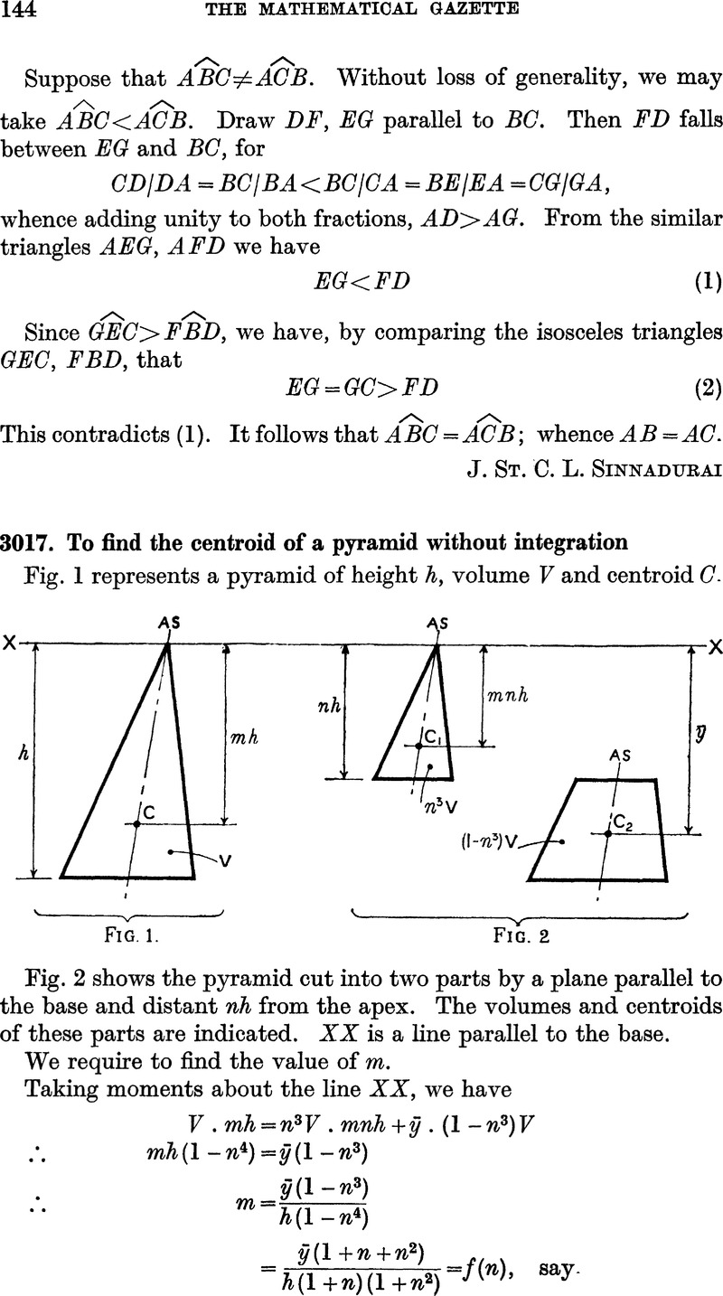 3017. To find the centroid of a pyramid without integration | The ...