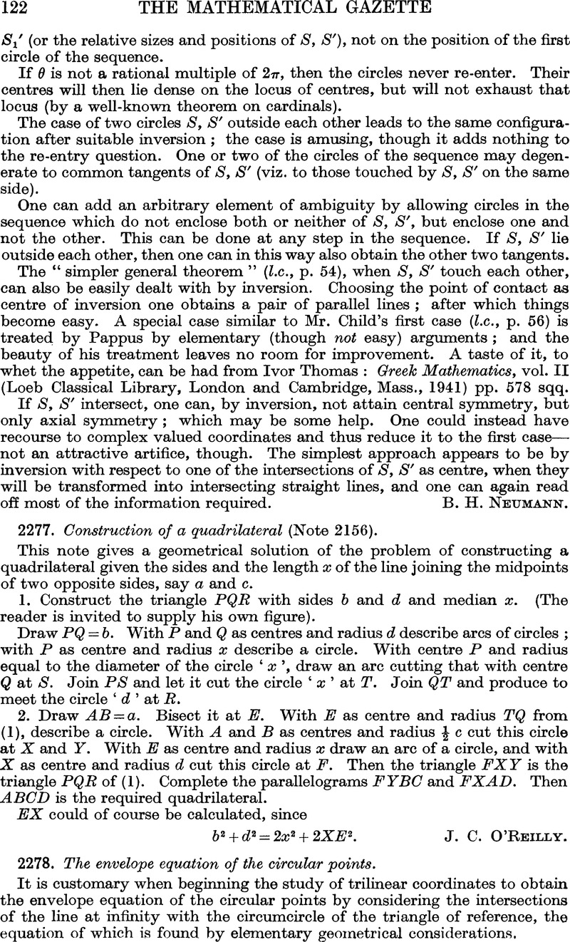 2278. The envelope equation of the circular points | The Mathematical ...