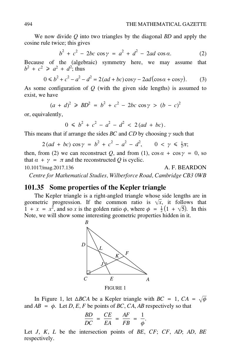 101.35 Some properties of the Kepler triangle | The Mathematical ...