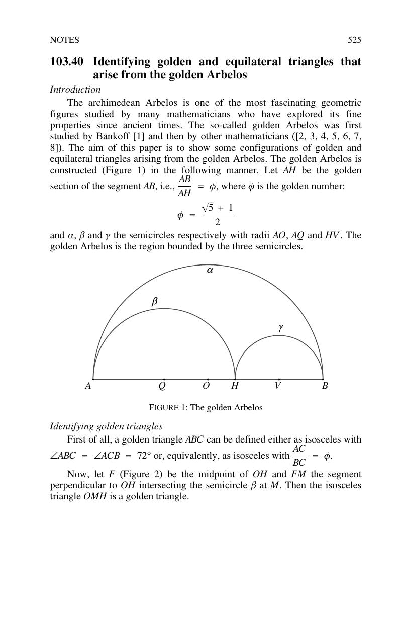 103.40 Identifying golden and equilateral triangles that arise from the ...