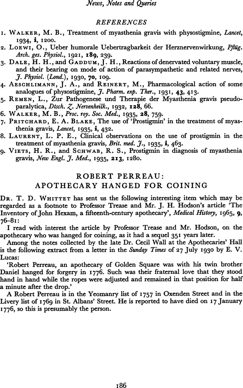 Robert Perreau: Apothecary Hanged for Coining | Medical History ...
