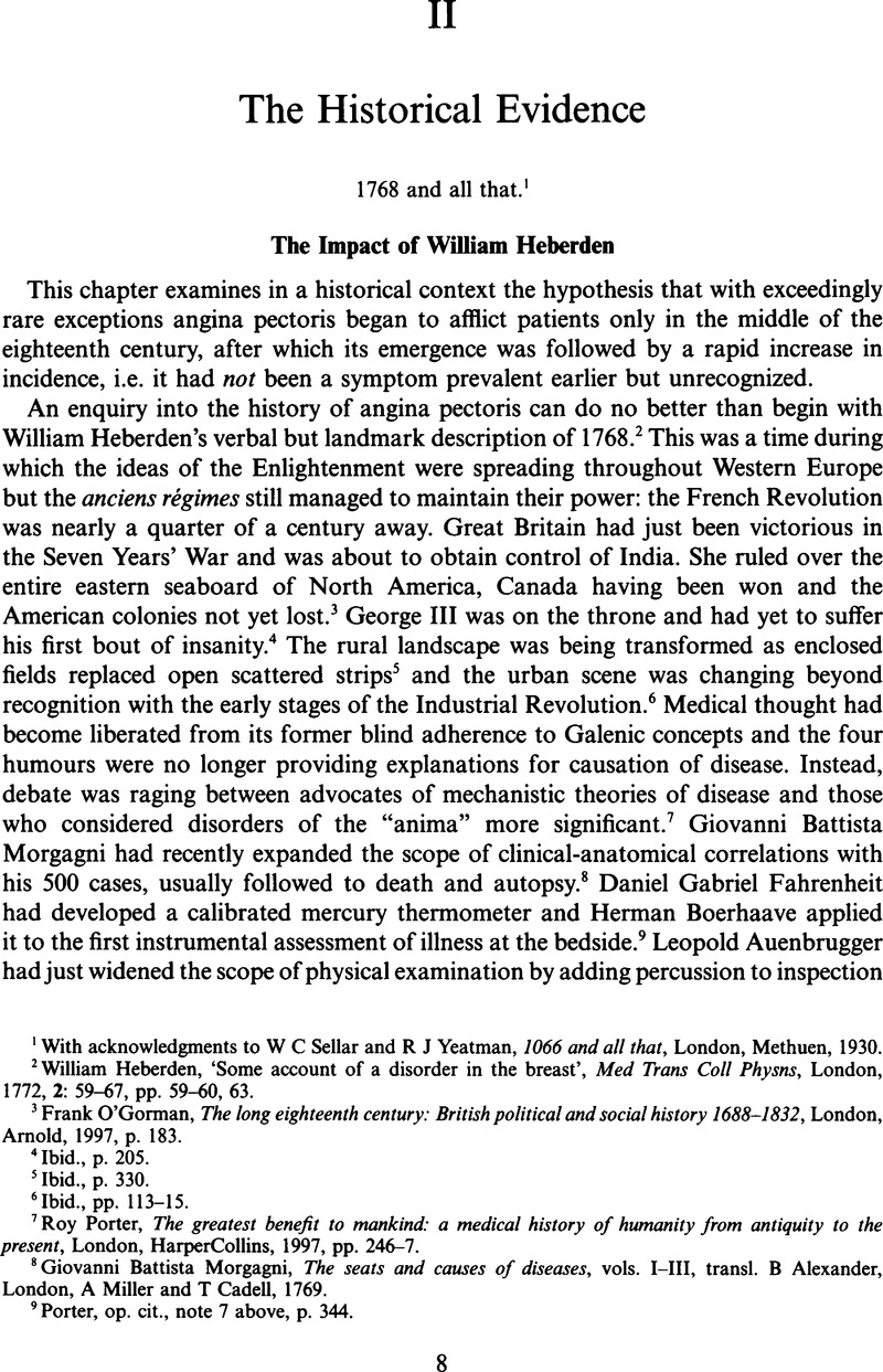 The Impact of William Heberden | Medical History | Cambridge Core