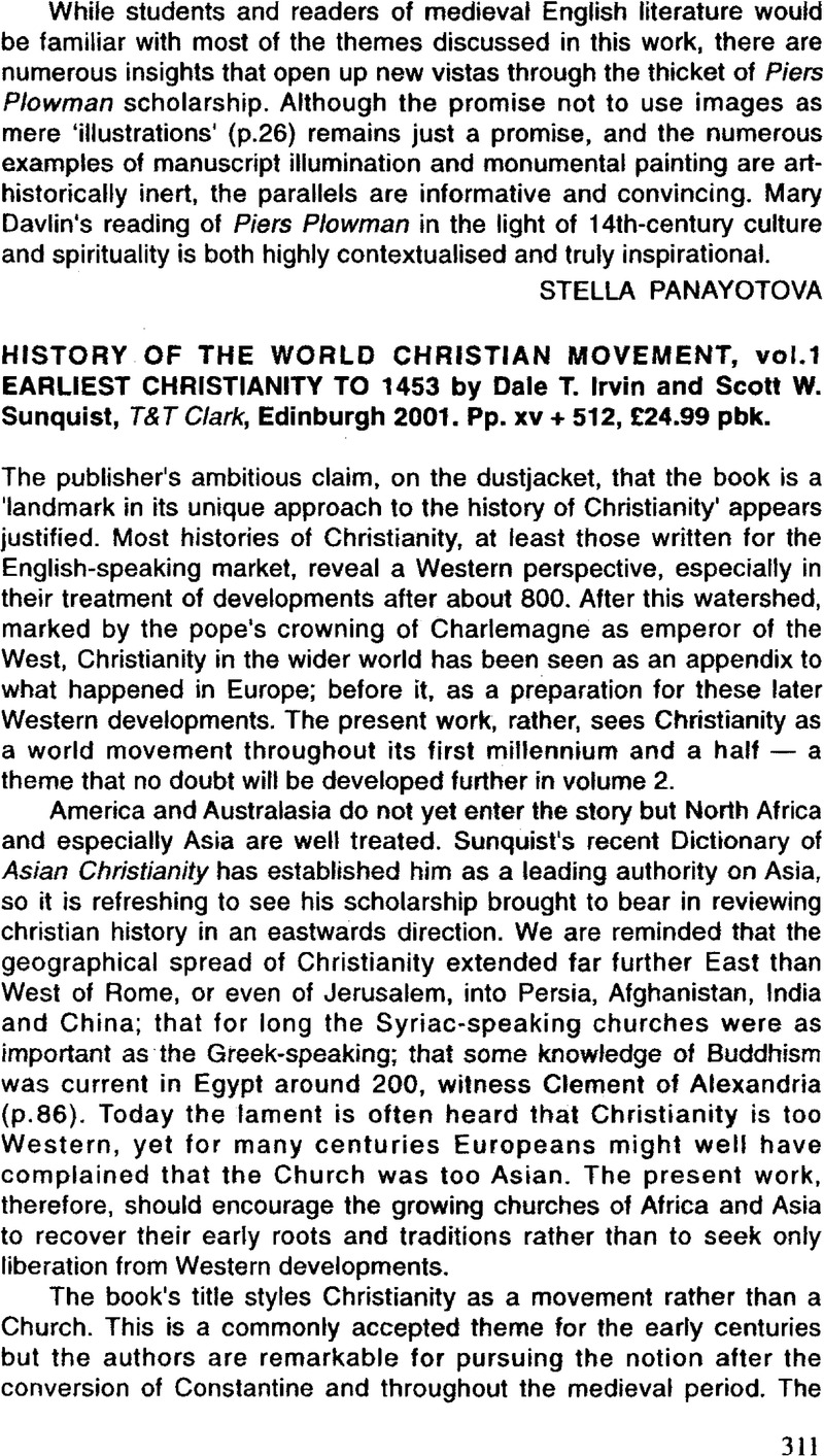 History of the World Christian Movement, vol. 1 Earliest Christianity ...