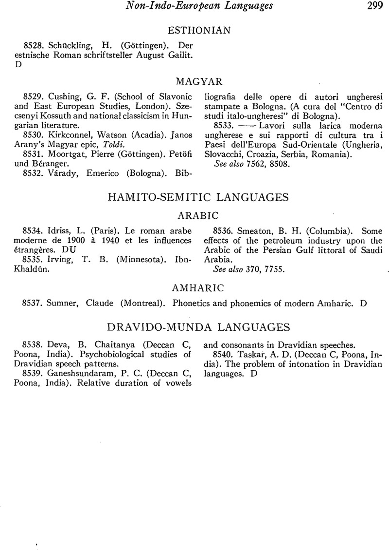 Hamito-Semitic Language | PMLA | Cambridge Core