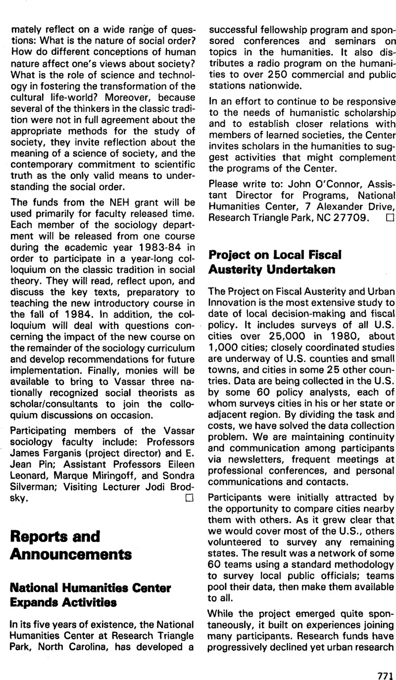 Reports and Announcements | PS: Political Science & Politics ...