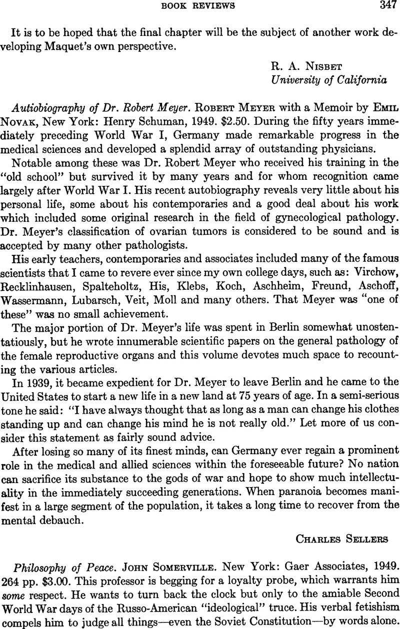 Autiobiography of Dr. Robert Meyer. Robert Meyer with a Memoir by Emil ...