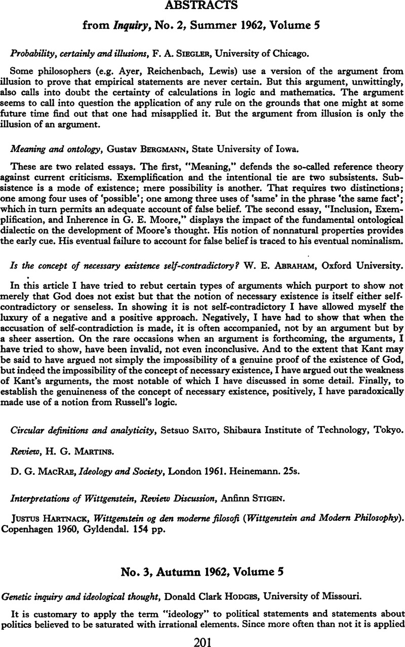 Abstracts | Philosophy of Science | Cambridge Core