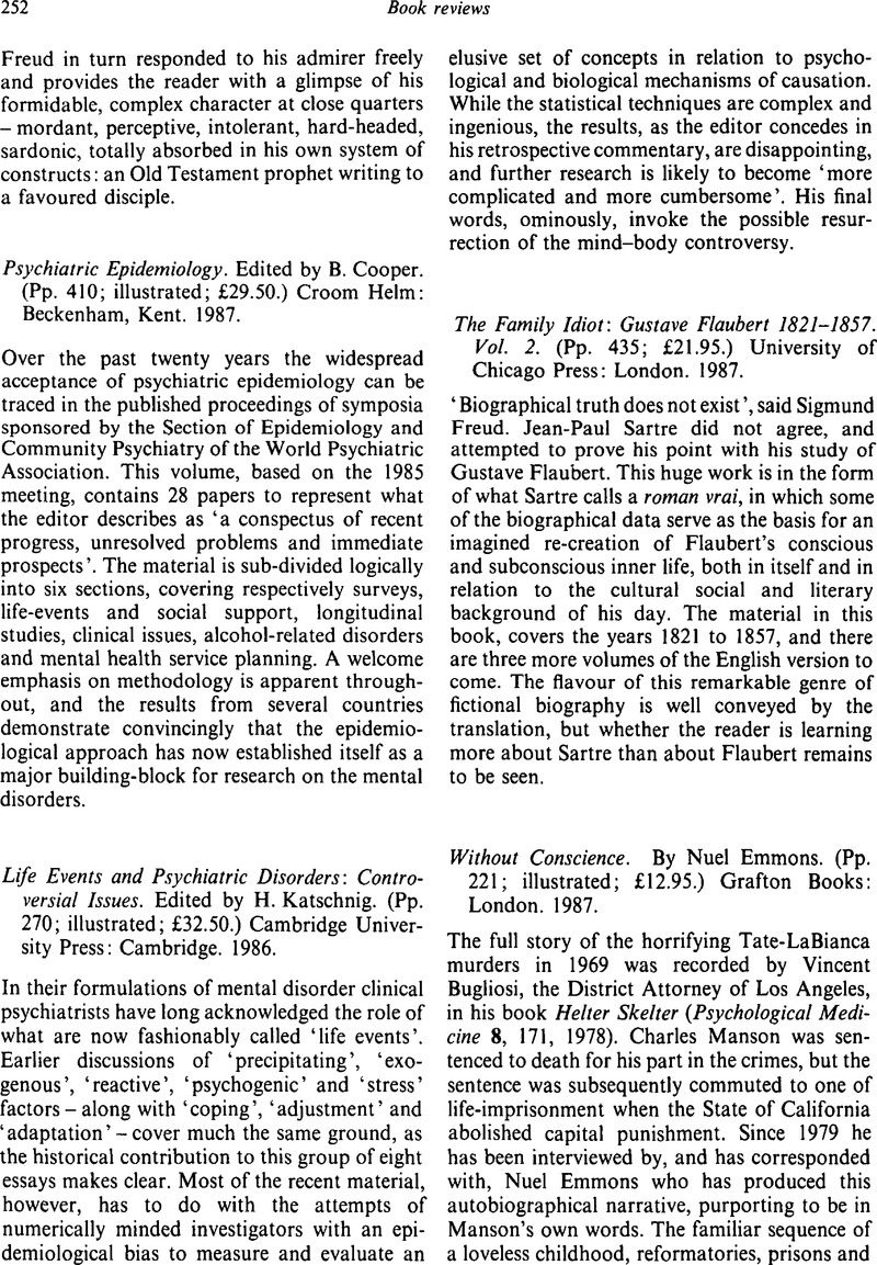 Without Conscience. By Nuel Emmons. (Pp. 221; illustrated; £12.95 ...