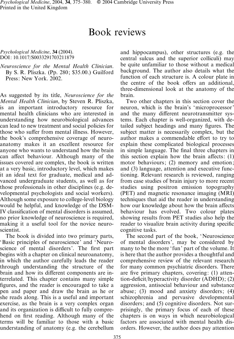 Handbook of Affective Sciences. Edited by R. J. Davidson, K. R. Scherer ...