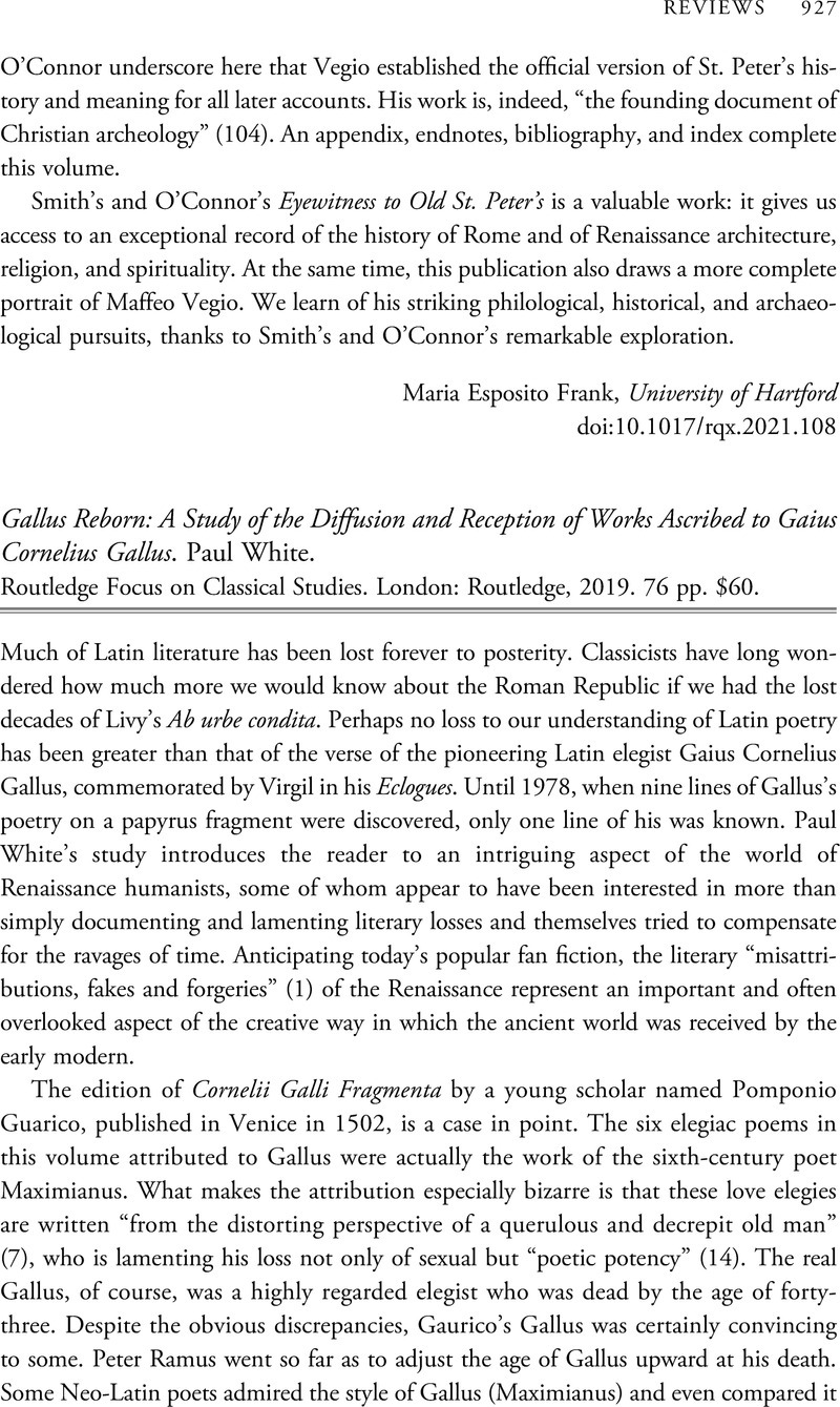 Gallus Reborn: A Study of the Diffusion and Reception of Works Ascribed ...
