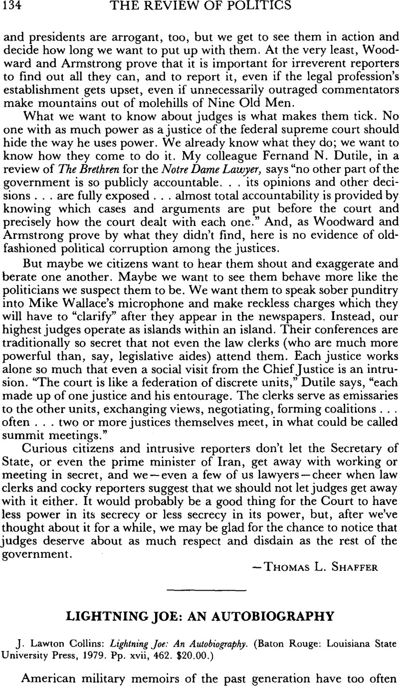 Lightning Joe: An Autobiography - J. Lawton Collins: Lightning Joe: An ...