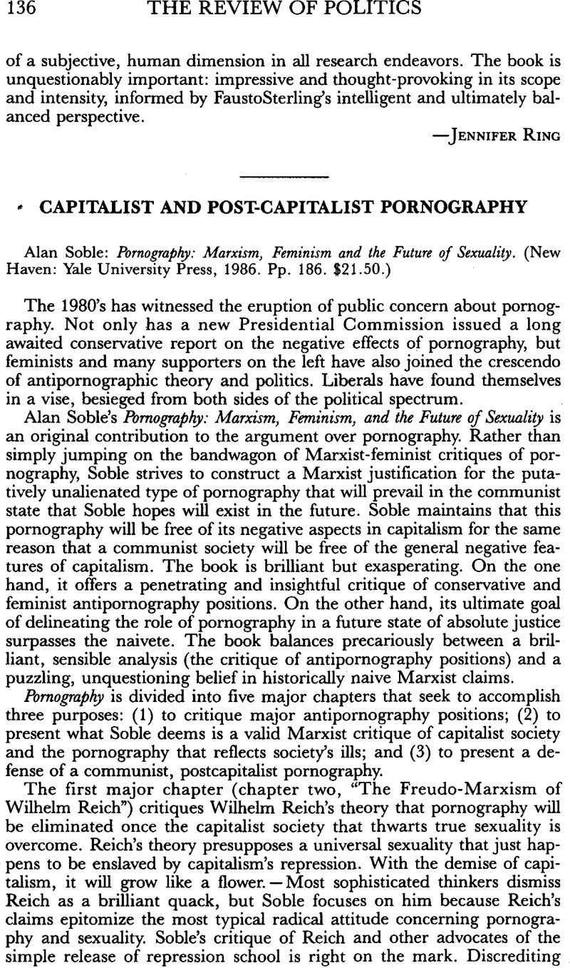 Capitalist and Post-Capitalist Pornography - Alan Soble: Pornography ...
