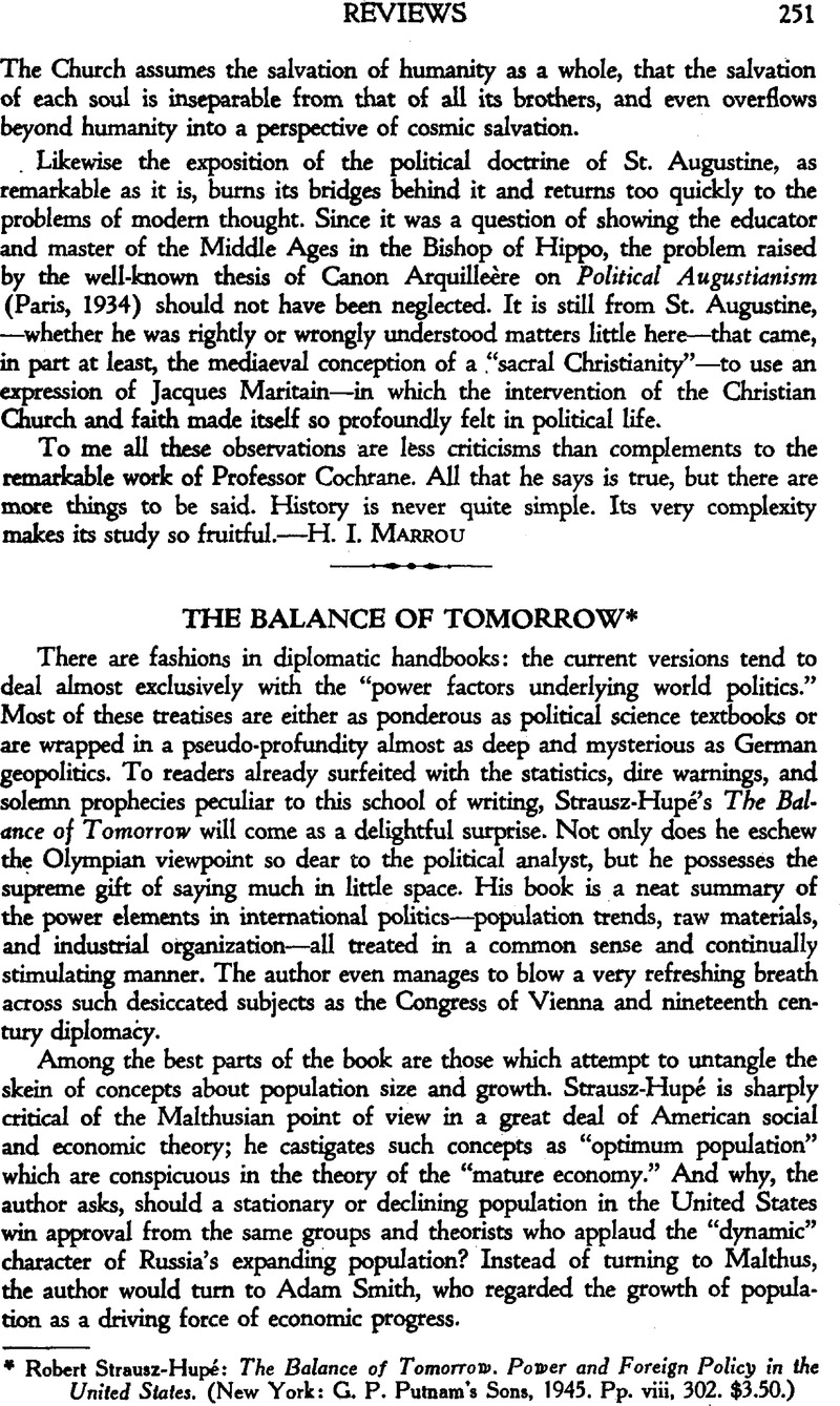 The Balance of Tomorrow - Robert Strausz-Hupé: The Balance of Tomorrow ...