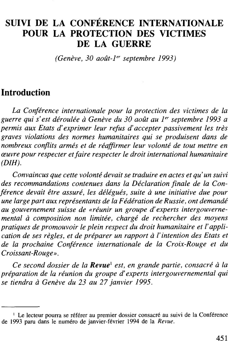 Introduction | International Review of the Red Cross | Cambridge Core