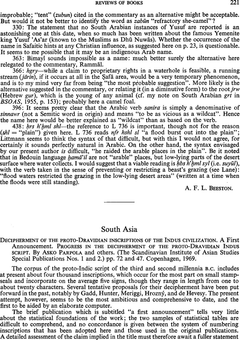 Decipherment of the proto-Dravidian inscriptions of the Indus ...