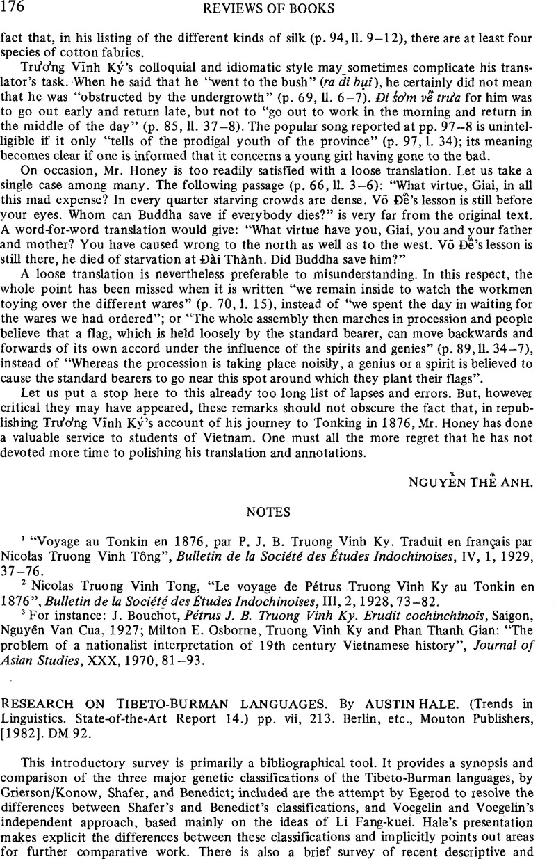 Research on Tibeto-Burman Languages. By Austin Hale. (Trends in ...
