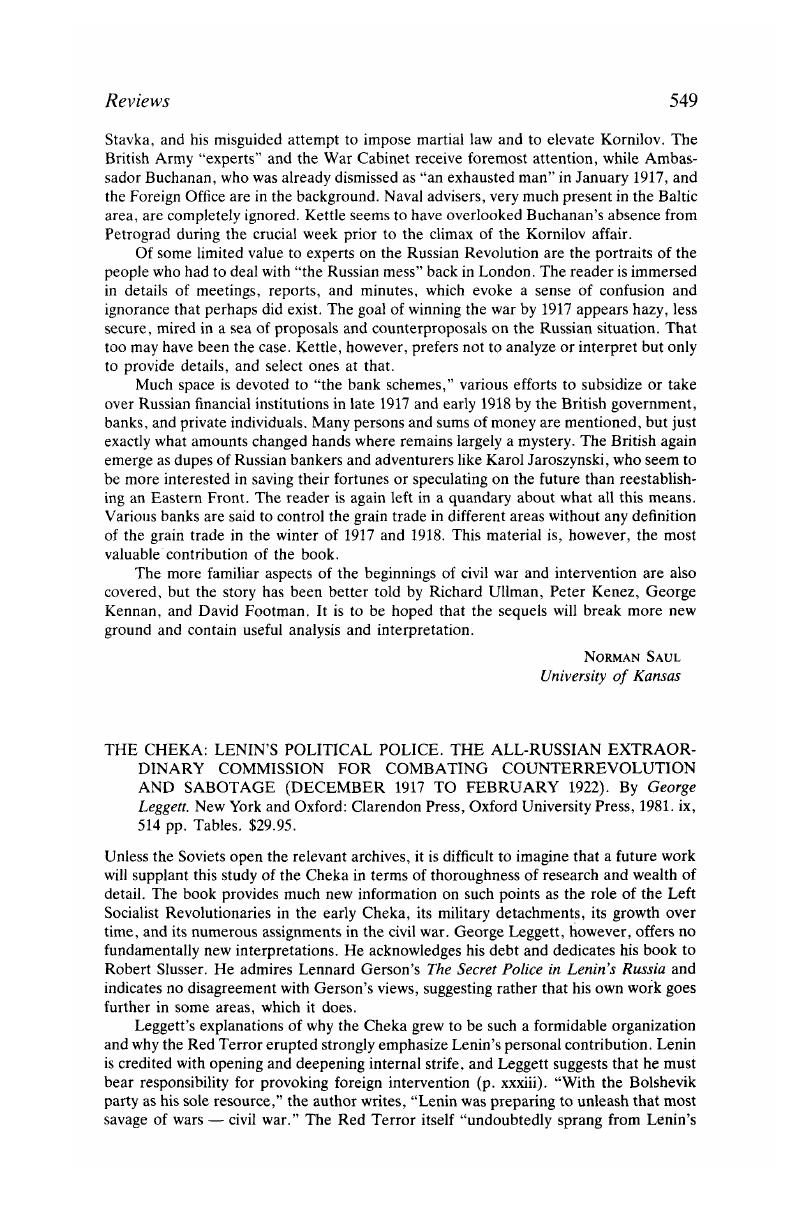 The Cheka: Lenin's Political Police. The All-Russian Extraordinary ...