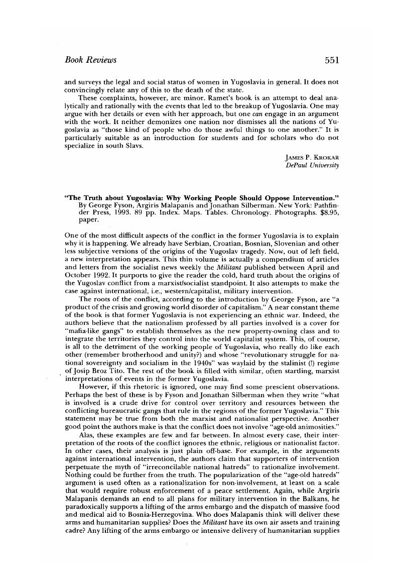 "The Truth about Yugoslavia: Why Working People Should Oppose ...
