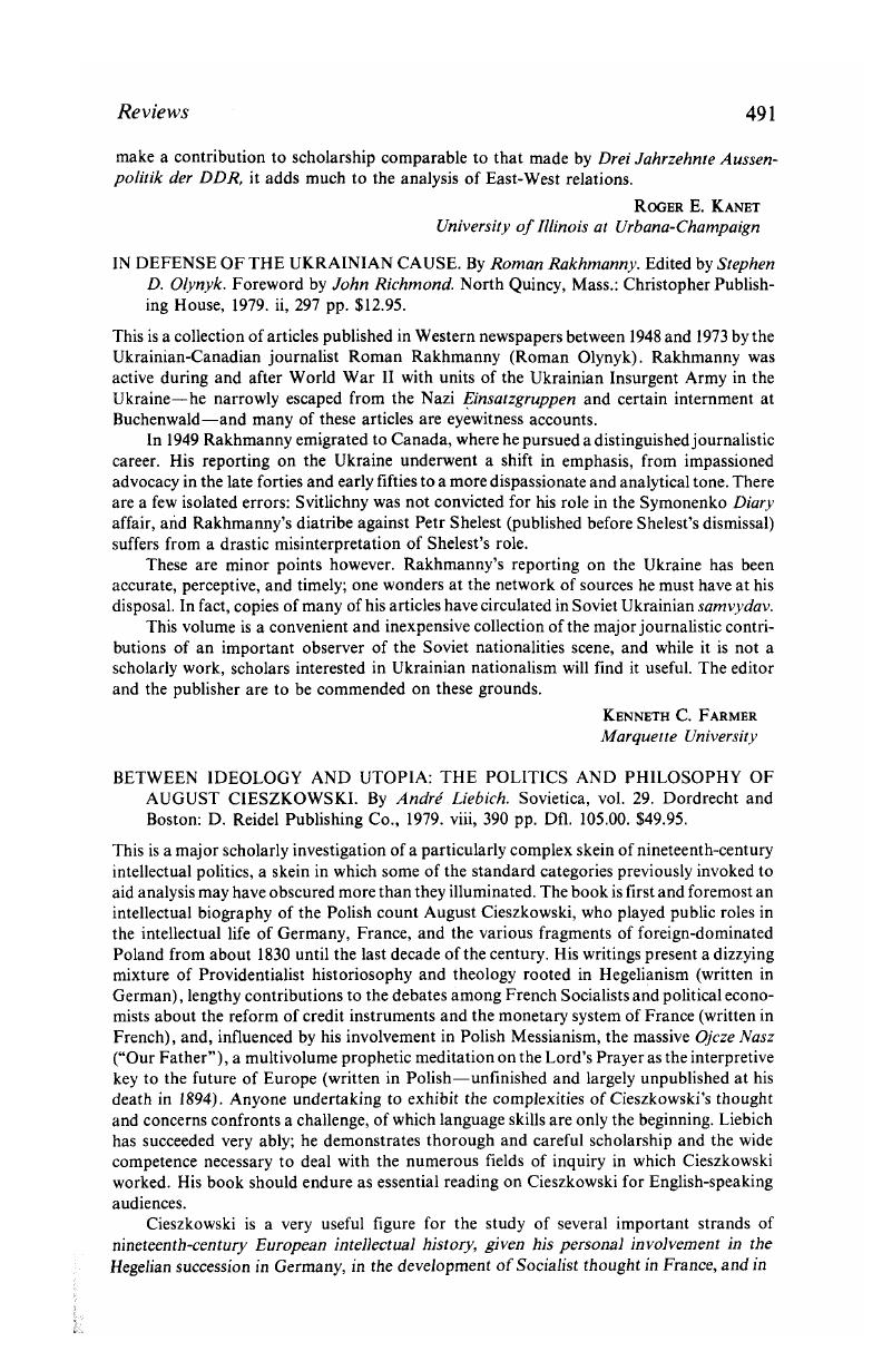 Between Ideology and Utopia: The Politics and Philosophy of August ...