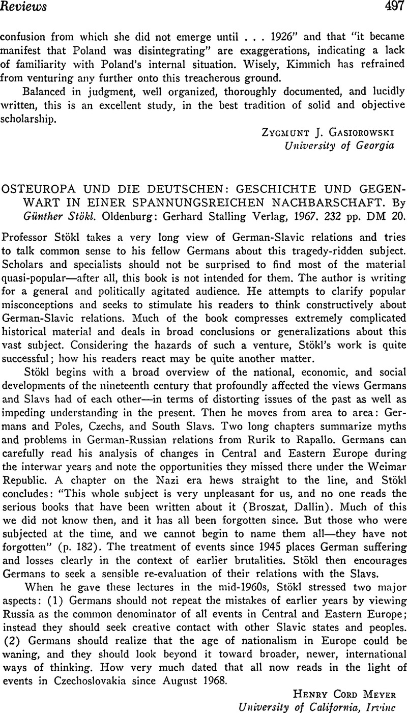 Osteuropa und Die Deutschen: Geschichte und Gegenwart in Einer ...