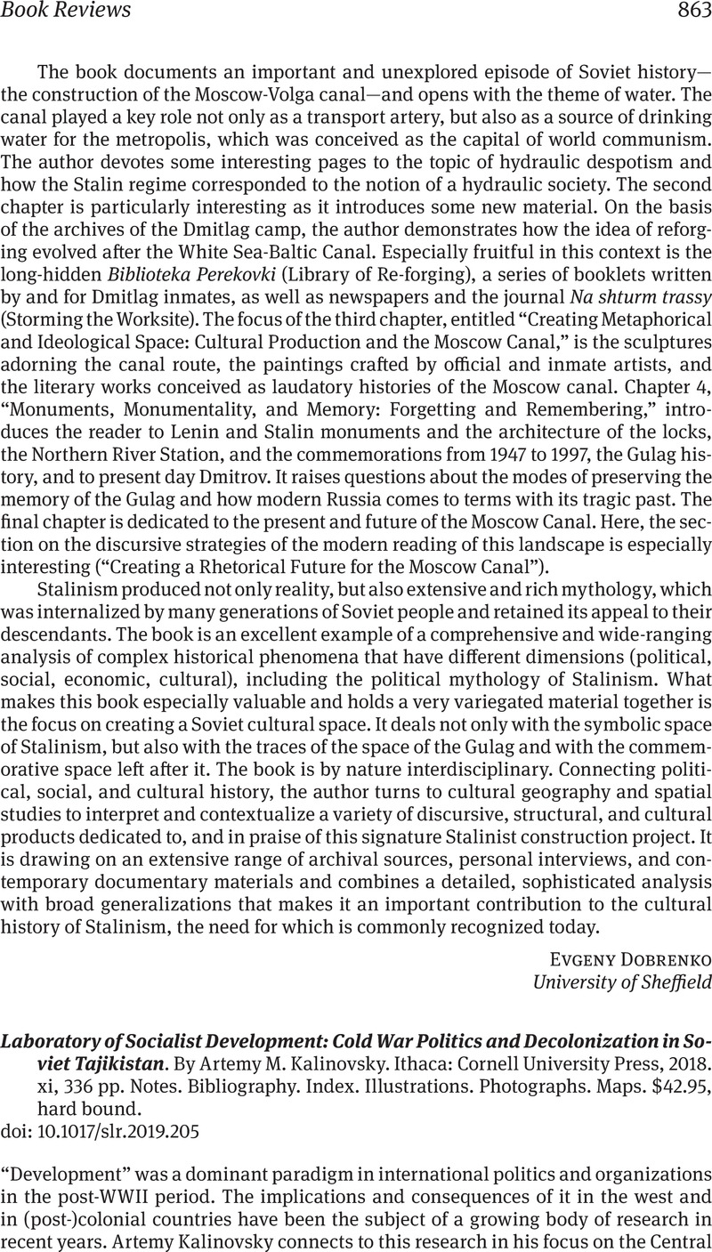 Laboratory of Socialist Development: Cold War Politics and ...