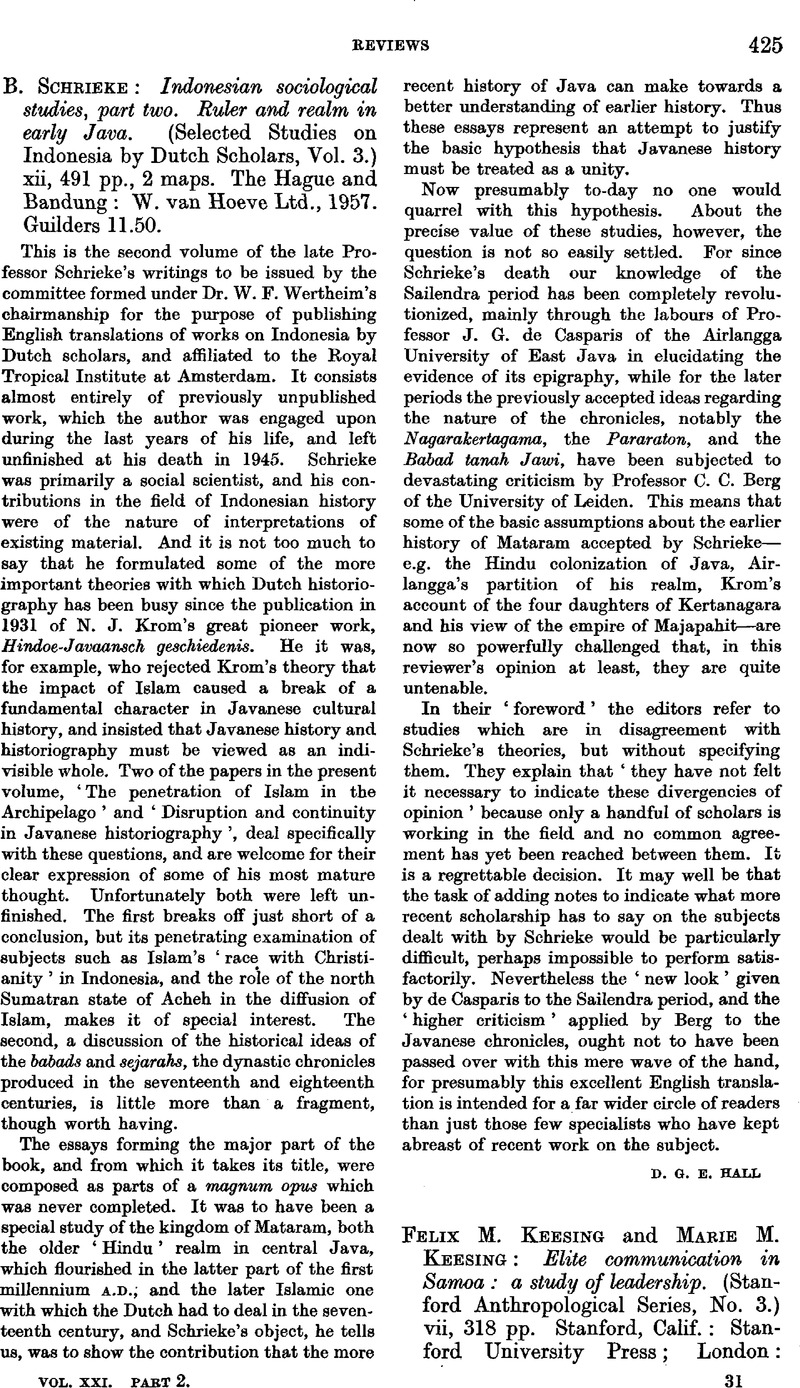 Felix M. Keesing and Marie M. Keesing: Elite communication in Samoa: a ...