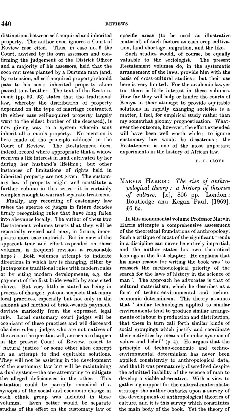 Marvin Harris: The rise of anthropological theory: a history of ...