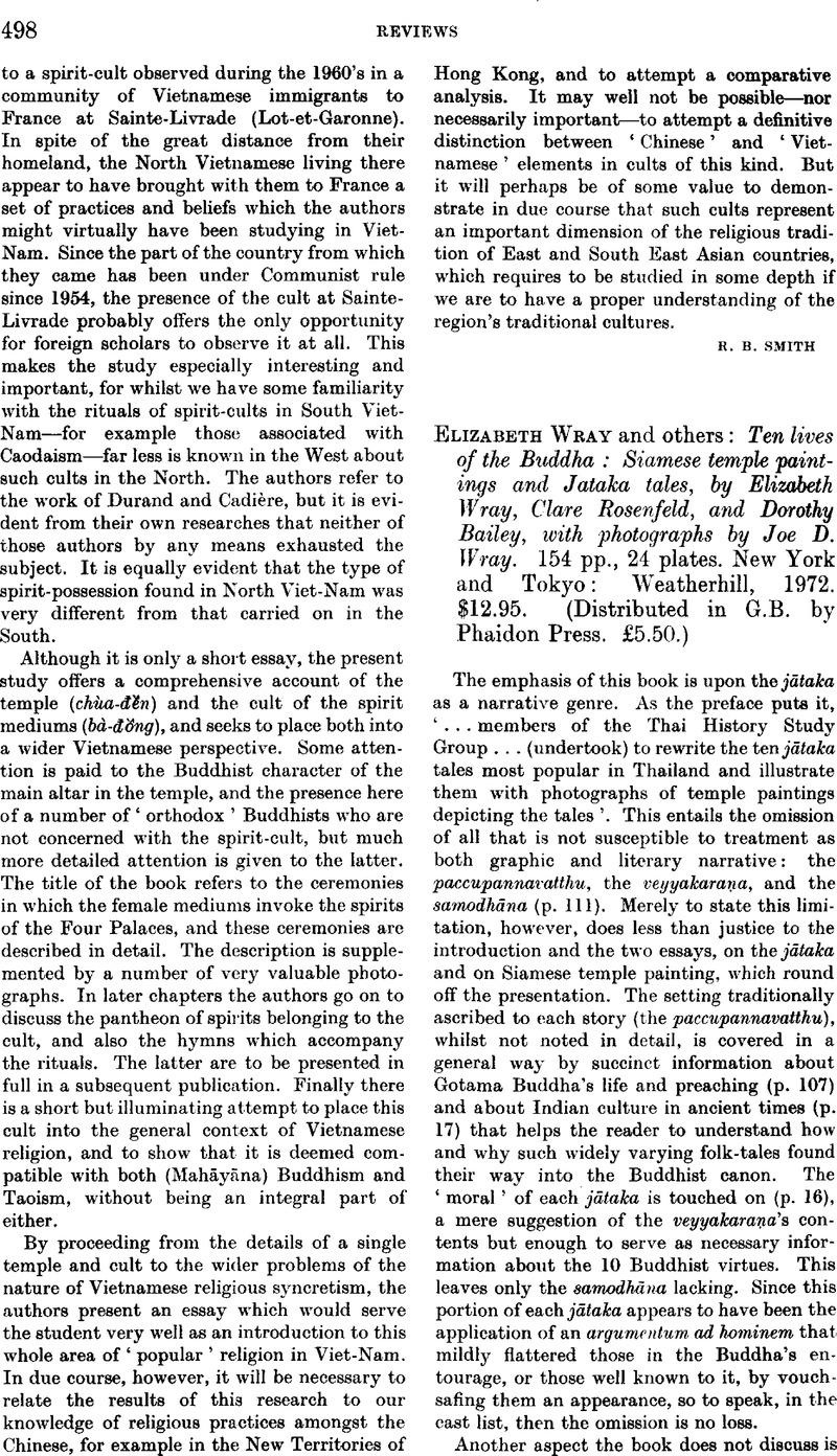 Elizabeth Wray and others: Ten lives of the Buddha: Siamese temple ...