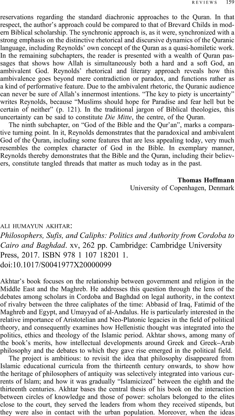 Ali Humayun Akhtar: Philosophers, Sufis, and Caliphs: Politics and ...