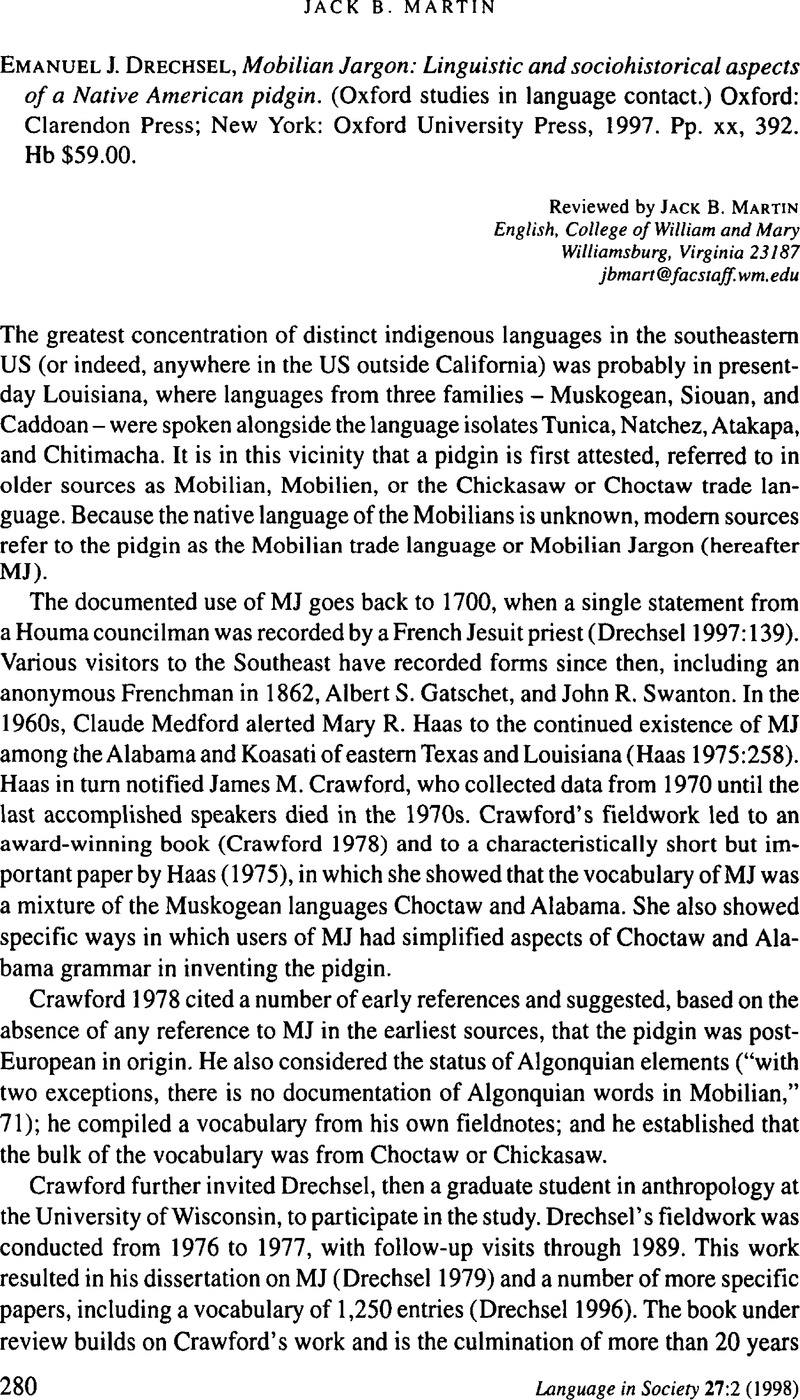 Emanuel J Drechsel Mobilian Jargon Linguistic And Sociohistorical emanuel-j-drechsel-mobilian-jargon-linguistic-and-sociohistorical