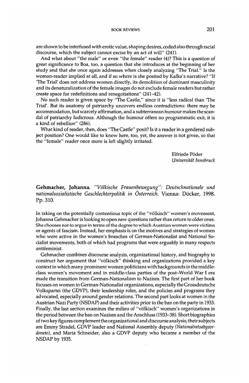 Johanna Gehmacher. “Volkische Frauenbewegung”: Deutschnationale und ...