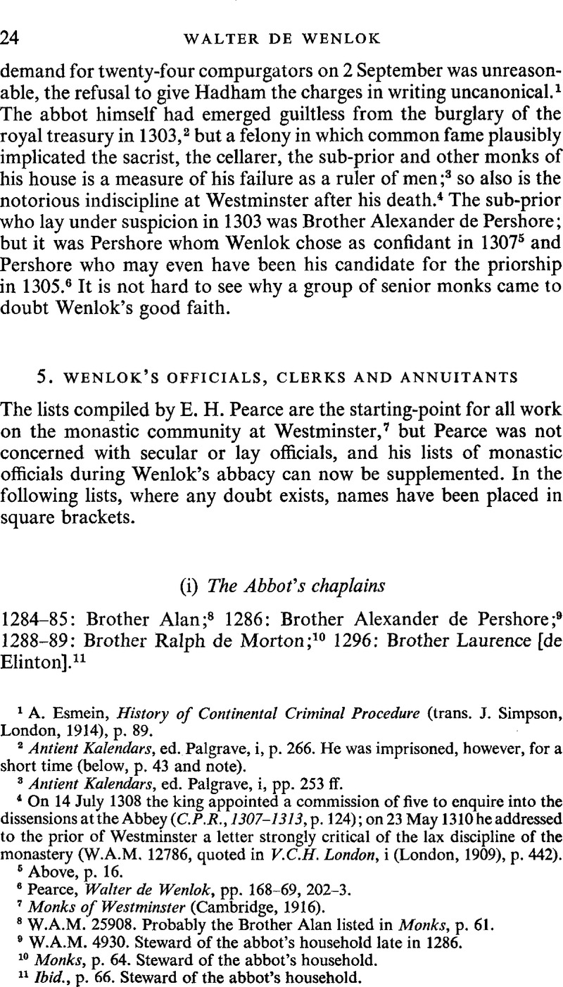5. Wenlok's Officials, Clerks and Annuitants | Camden Fourth Series ...