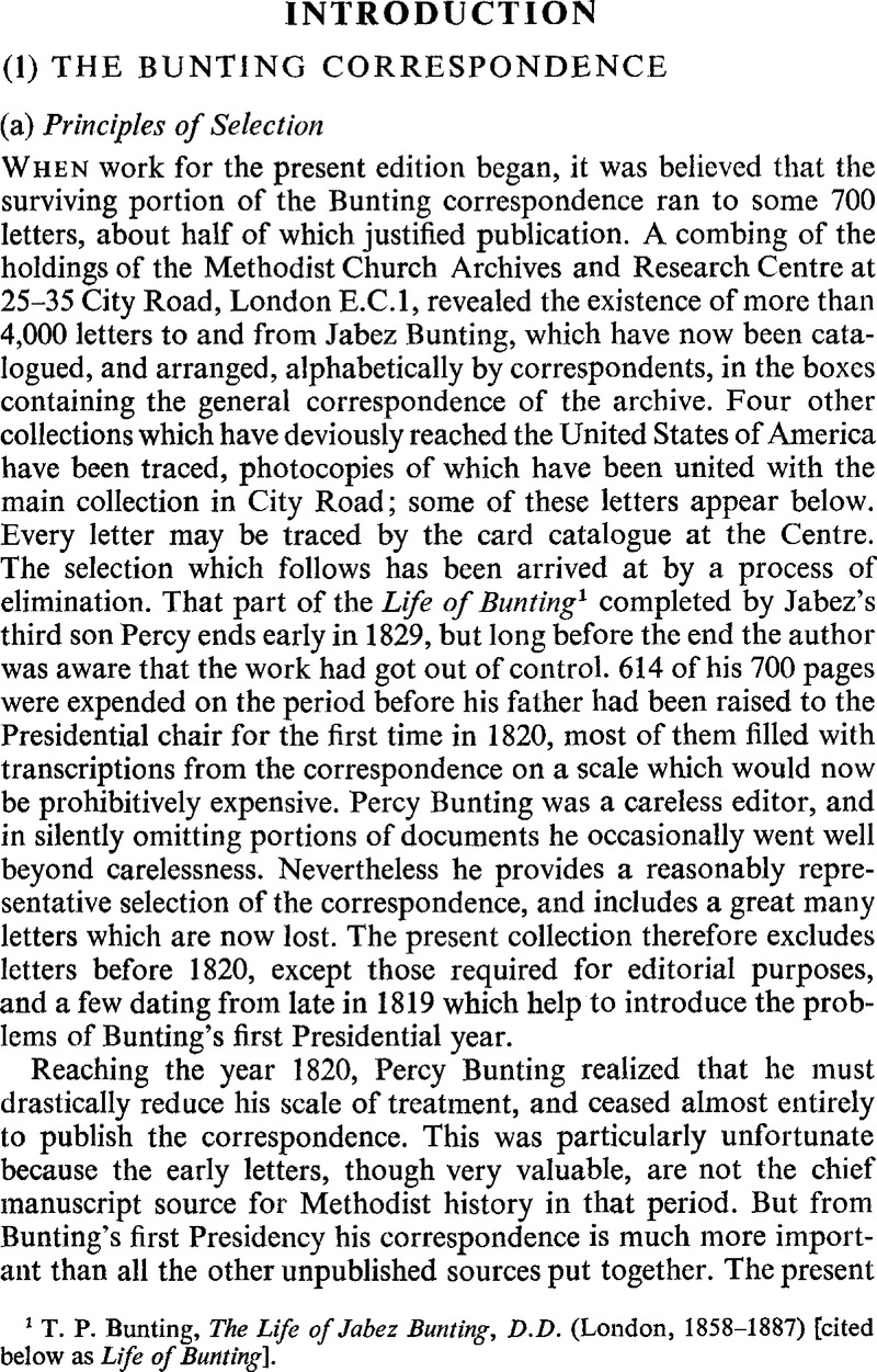 (1) The Bunting correspondence | Camden Fourth Series | Cambridge Core