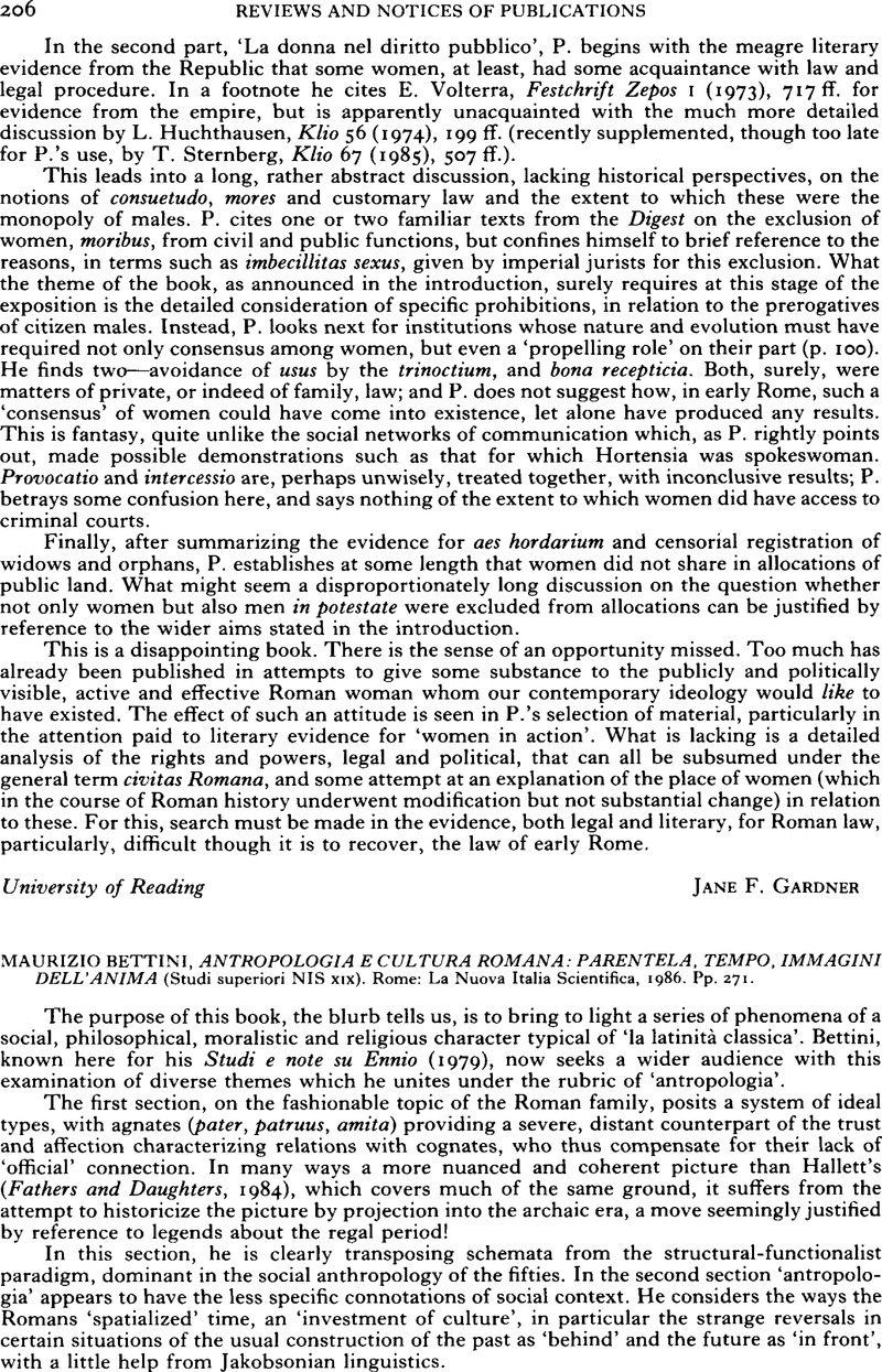 Maurizio Bettini, Antropologia e cultura romana: parentela, tempo ...