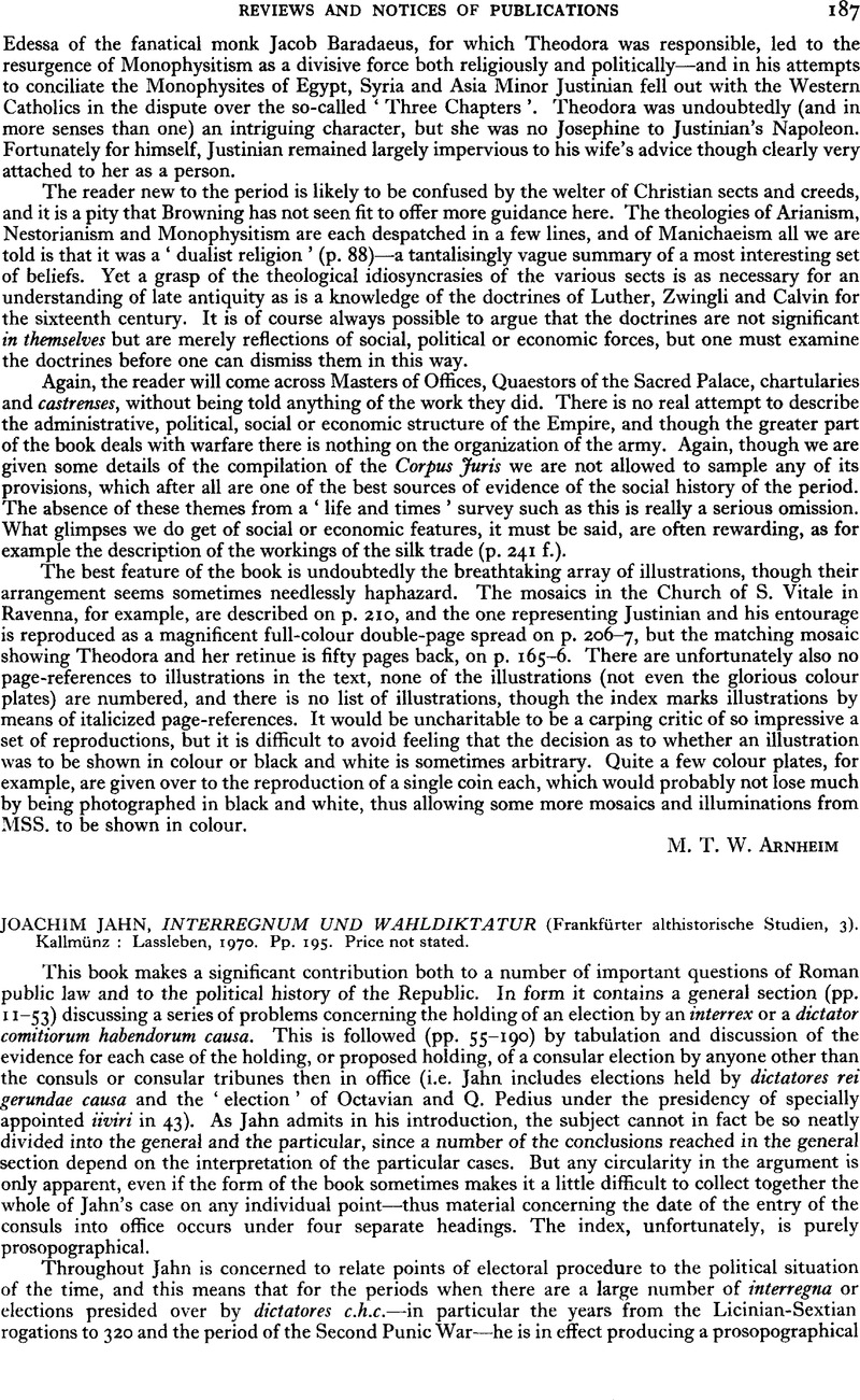 Joachim Jahn, Interregnum Und Wahldiktatur (Frankfürter althistorische ...
