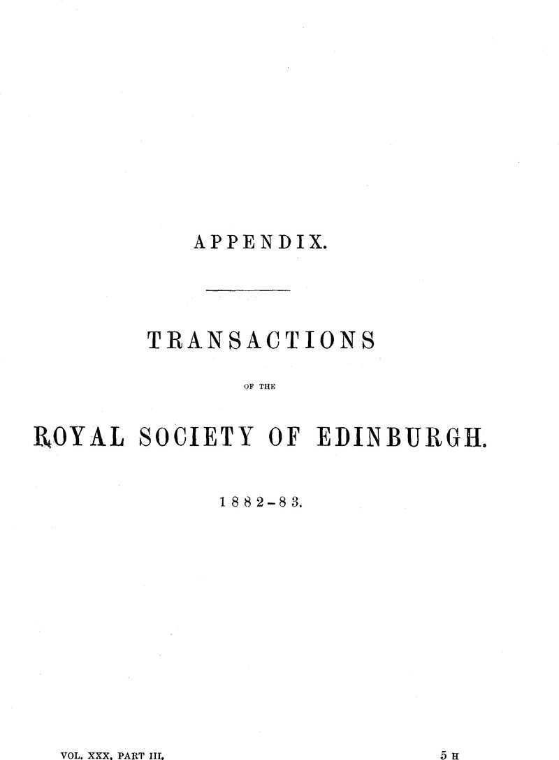 Appendix title page and contents | Earth and Environmental Science ...