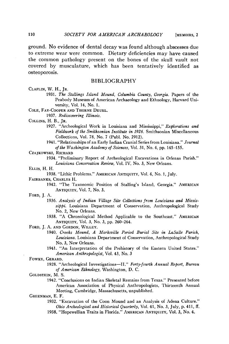 Bibliography | Memoirs of the Society for American Archaeology ...