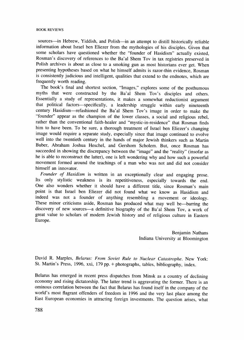 David R. Marples, Belarus: From Soviet Rule to Nuclear Catastrophe. New ...