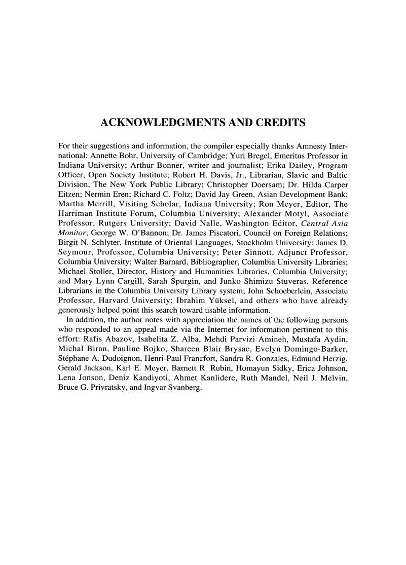 Acknowledgments and Credits | Nationalities Papers | Cambridge Core