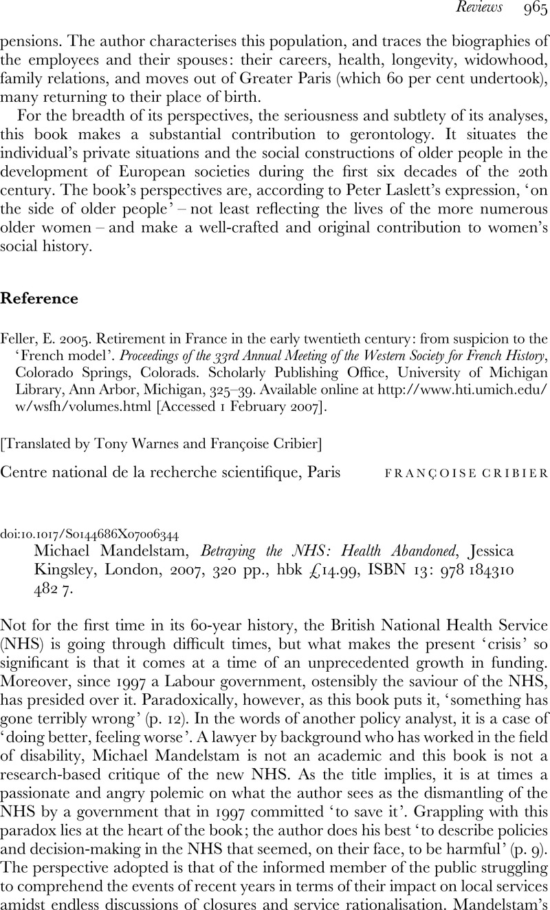 Michael Mandelstam, Betraying the NHS: Health Abandoned, Jessica ...