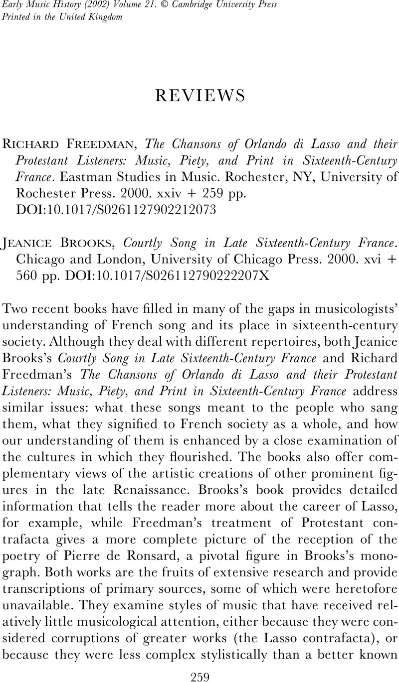 ERIC CHAFE, Analyzing Bach Cantatas. New York and Oxford, Oxford ...
