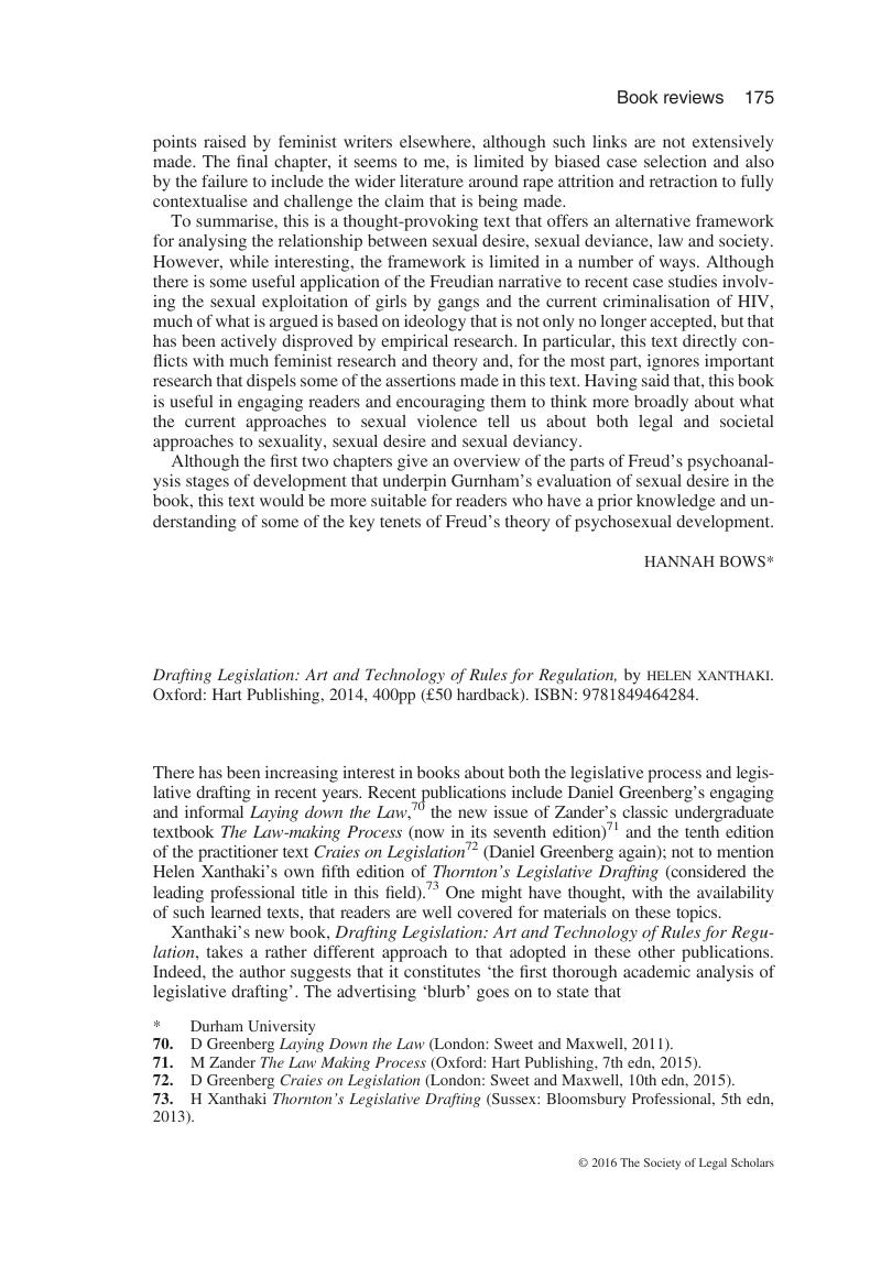 Drafting Legislation: Art and Technology of Rules for Regulation, by ...