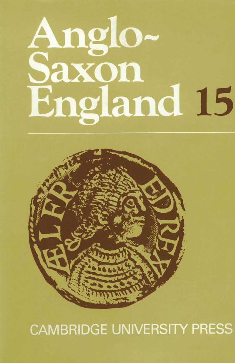 ASE volume 15 Cover and Front matter | Anglo-Saxon England | Cambridge Core