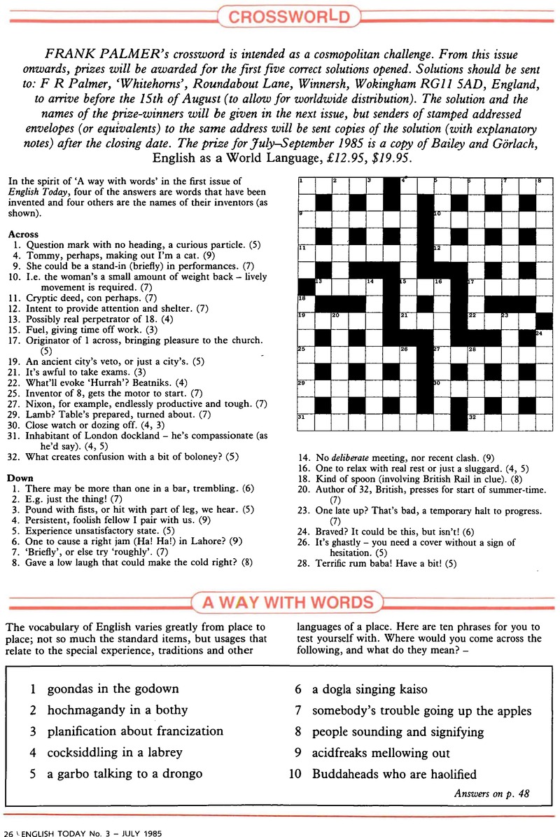 A Way with Words | English Today | Cambridge Core